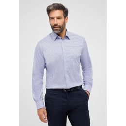 Eterna Herren Langarmhemd "MODERN FIT"blau, Gr. 44, Twill, 40% cotton, 4% Elasthan, 56% Lyocell, Hemden, EASY IRON (bügelleicht)