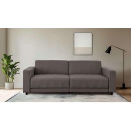 3-Sitzer DOREL HOME, B:225cm H:82cm T:91cm, braun, 100% Polyester, Sofas, "Allie II Schlafsofa 225 cm", Bett-Funktion (108/190cm), Rückenlehne
