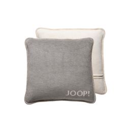 JOOP! Dekokissen JOOP, B:50cm, grau, Obermaterial: 58% Baumwolle CO. 35% Polyacryl PAN. 7% Polyester PES., Dekokissen_Sitzkissen_Kissenh&uuml;llen, "Kissenh&uuml;lle