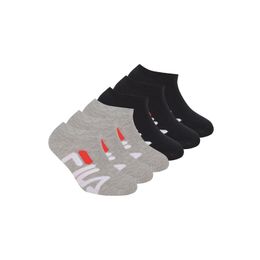 Fila M&auml;dchen Sneakersocken "Socken 6er Pack", Gr. 23, schwarz, Obermaterial: 75% Baumwolle CO. 23% Polyester PES. 2% Elasthan EL., Socken