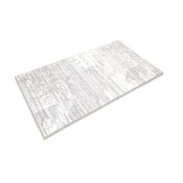 Badematte Wecon Home, H:5mm, wei&szlig;, Polyester, Badematten, "Mauri", Vintage Design, waschbar, rutschfest, schnell trocknend, Badteppich