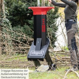 H&auml;cksler Scheppach, rot, Garten, H&auml;cksler, "BIOSTAR 3000", Gartenh&auml;cksler