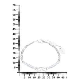 s.Oliver Damen Armband "2022717", 20cm, Edelstahl, silber, Edelstahl, Armb&auml;nder, mit Glasstein