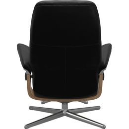 stressless "Consul" Set, Relaxsessel mit Hocker, mit Hocker, mit Cross Base, Gr&ouml;&szlig;e S, M & L, Holzakzent Eiche