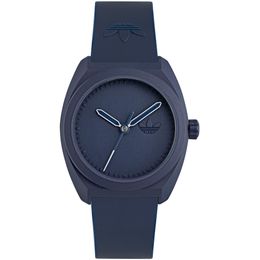 Damen Quarzuhr "PROJECT THREE", blau, adidas originals, Armbanduhren, Armbanduhr, Damenuhr, Herrenuhr, analog, Silikonarmband