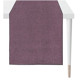 Tischl&auml;ufer Apelt, B:140cm L:46cmmauve, Leinen, Polyester, Tischdecken, "Stone"