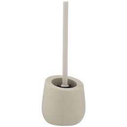 WC-Garnitur Wenko, H:38cm L:13,5cm, beige, Keramik, Reinigungsb&uuml;rsten, "Badi", Keramik