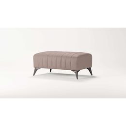 Polsterhocker Home Affaire, B:90cm H:43cm T:60cm, beige, 100% Polyester, Hocker, "MATTHEW Sitzhocker, Maße B/T/H: B/T/H: 90/60/43 cm", Steppung