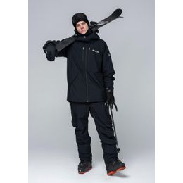 BULA Herren Skijacke "Liftie", schwarz, Gr. S, unifarben, 100% Polyester, Jacken, mit wasserdichter Funktion