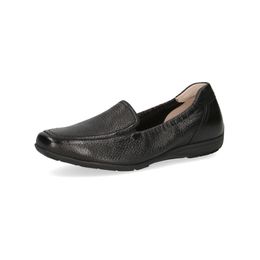 Caprice Damen Slipper "Caprice Slipper Leder", Gr. 38, schwarz, Leder, Schuhe