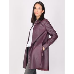 Maze Damen Langjacke "42021101", lila, Gr. S, Obermaterial: 100% Lammleder, Jacken