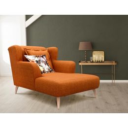 Loveseat Home Affaire, B:101cm H:99cm T:152cm, gelb, 100% Polyester, Sessel, "Baggio Kuschel Mega Lounge Big Sessel"