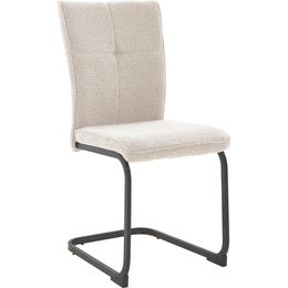 NIEHOFF SITZMÖBEL Esszimmerstuhl, B:44cm H:95cm T:60cm, beige, NIEHOFF SITZMÖBEL, 90% PES, 5% CO, 5% PAC, Stühle, 2er Set, verschiedene Farben, mit Design-Steppung,