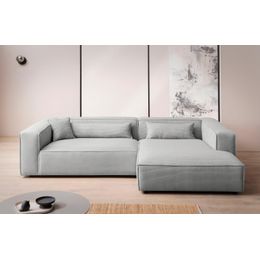 Ecksofa, B:288cm H:66cm T:198cm, grau, LeGer Home by Lena Gercke, 100% Polyester, Wohnzimmer, Sofas, "PIARA XXL, Big-Sofa, Cord, Leinenoptik o.