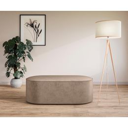 Polsterhocker OTTO HOME, B:142cm H:48cm T:70cm, grau, 100% Polyester, Hocker, "EIVIND Sitzhocker, Maße: B/T/H: 142/70/48 cm", auch in Bouclé und