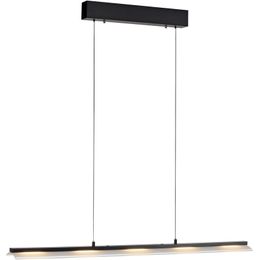JUST LIGHT Pendelleuchte "NELE", 1, Ø 100cm H: 60cm, 1 Stk., schwarz, Esszimmer, Leuchten, LED, Comfort Lift, dimmbar, Switchmo