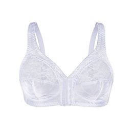 Sassa Mode SASSA Damen Entlastungs-BH "Vorderverschluss BH FUNCTIONAL BRAS", Gr. 80, weiß, Spitze, Obermaterial: 67% Polyester PES. 29% Polyamid PA. 4% Elasthan