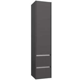 Hochschrank Welltime, B:35cm H:160cm T:35cm, grau, FSC-zertifizierter Holzwerkstoff, Badezimmer, Schr&auml;nke, "Urban", Schubladen mit Softclose,