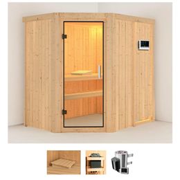Karibu Sauna "Swantje", Saunaofen, externe Steuerung, 3,6 kW, beige, Saunen, Ofen 3,6 kW externe Strg.easy