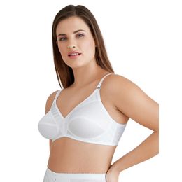 Felina Damen Bügelloser BH "2er Pack BH ohne Bügel Weftloc", Gr. 110, weiß, Obermaterial: 75% Polyamid PA. 25% Elasthan EL., BHs