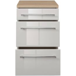 Unterschrank KOCHSTATION, B:50cm H:85cm T:60cm, wei&szlig;, Holzwerkstoff, MDF, K&uuml;che, Schr&auml;nke, "KS-Wien", Breite 50 cm, mit 1 Schubkasten und 2 Ausz&uuml;gen