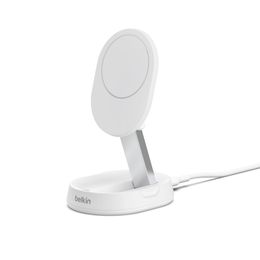 Belkin Wireless Charger "BoostCharge Pro verstellbare magnetische Ladestation mit Qi2 (15 W)", B:10,3cm H:4cm T:10,3cm, wei&szlig;, Ladeger&auml;te, f&uuml;r Apple