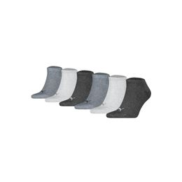 Puma Herren Sneakersocken "Socken Sneaker Plain ECOM 6P 6er Pack", Gr. 39, grau, Obermaterial: 66% Baumwolle CO. 18% Polyamid PA. 14% Polyester PES.