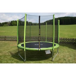Stamm Sports Gartentrampolin "SS-GT", B/L/T: 244cm x 244cm, grün, Trampoline, Anti-Roll-Over-Schutz, farbig verkleidete Netzpfosten