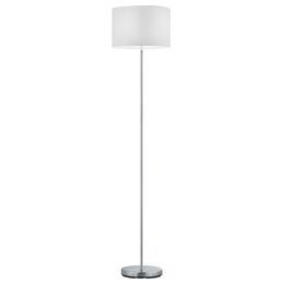 Trio LEUCHTEN Stehlampe "Hotel", 1, Ø 35cm H: 160cm, 1 Stk., weiß, Wohnzimmer, Leuchten, Fussschalter,Leuchtmittel tauschbar