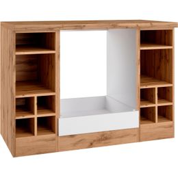 Herdumbauschrank KOCHSTATION, B:120cm H:86cm T:60cm, wei&szlig;, Holzwerkstoff, MDF, Schr&auml;nke, "KS-Lana", Breite 120 cm