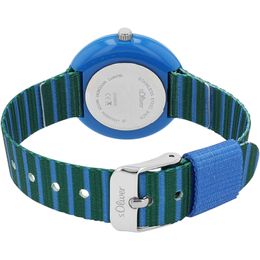 s.Oliver Kinder Quarzuhr, blau, Armbanduhren, Armbanduhr, Kinderuhr, Jungenuhr, Schulanfang, Geschenkidee