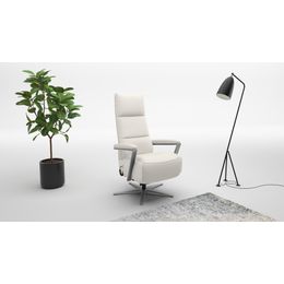 Sit & More TV-Sessel SIT & MORE, B:70cm H:124cm T:85cm, wei&szlig;, Sessel, "Vario Comfort, inkl. Kopfteilverstellung & 360 Drehfunktion", mit Gasdruck, H&ouml;he der