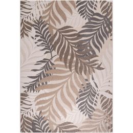 Teppich Sanat, B:160cm H:6mm L:230cm, beige, Kunstfaser, Wohnzimmer, Teppiche, "Floral Outdoor", In- und Outdoor geeignet, florales Design, Balkon,