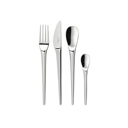Villeroy & Boch VILLEROY & BOCH Besteck-Set "Tafelbesteck NewMoon 24er Set silber", silber, Essbesteck-Sets