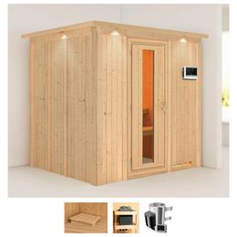 Karibu Sauna "Dima", Saunaofen, externe Steuerung, 3,6 kW, beige, Saunen, Ofen 3,6 kW externe Strg.easy
