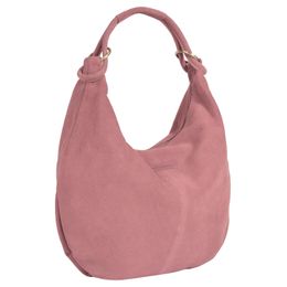 Bruno Banani Damen Shopper, rosa, Leder, unifarben, Taschen, echt Leder