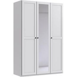 Kleiderschrank wimex, B:135cm H:208cm T:58cm, weiß, Schlafzimmer, Schränke, "New York mit Spiegeltüren", in 5 Breiten und 2 Höhen