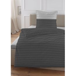 Wendebettw&auml;sche HECHTER PARIS, grau, Satin, Obermaterial: 100% Baumwolle, Bettw&auml;sche, "0061310", feiner Glanz + weicher Griff, 100% Baumwolle,