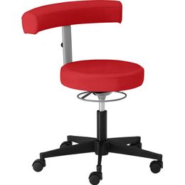 mayer Sitzmöbel Drehstuhl MAYER SITZMÖBEL, B:62cm H:69cm T:62cm, rot, Polyester, Büro, Stühle, "1371", belastbar bis 140 kg