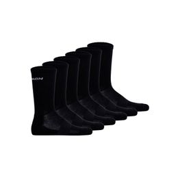 Salomon Herren Kurzsocken "Socken EVASION CREW 6P 6er Pack", Gr. 45, schwarz, Obermaterial: 65% Baumwolle CO. 32% Polyamid PA. 3% Elasthan EL., Socken