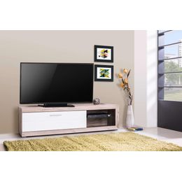 Lowboard Home Affaire, B:160cm H:45cm T:34cm, braun, Spanplatte, Wohnzimmer, Sideboards, "Remo TV-Kommode, Breite 160 cm, H&ouml;he 45 cm, offenes Fach