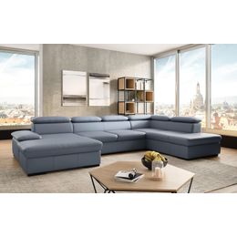 Sit & More Wohnlandschaft SIT & MORE, B:349cm H:73cm T:226cm, bunt, Sofas, "Alcudia U-Form", wahlweise mit Bettfunktion