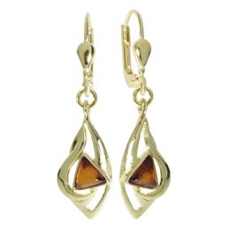 OSTSEE-SCHMUCK Damen Paar Ohrh&auml;nger "- Sadie - Gold 333/000 - Bernstein", Gelbgold 333, gold, Gelbgold 333, Ohrringe