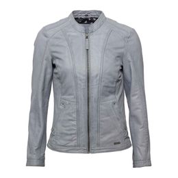 Mustang Damen Lederjacke "3101603", blau, Gr. L, Obermaterial: 100% Lammleder; Innenfutter: 100% Baumwolle; &Auml;rmelfutter: 100% Polyester, Jacken