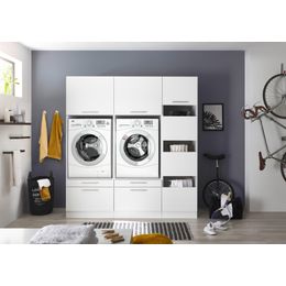 Mehrzweckschrank-Set respekta, wei&szlig;, Spanplatte, Kastenm&ouml;bel-Sets, "Clara-Set 12", (B x T x H) 184,8 x 67,6 cm x 200 cm