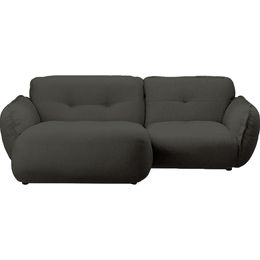Ecksofa BETYPE, B:269cm H:87cm T:184cm, grau, 100% Polyester, Wohnzimmer, Sofas, "Be Fluffy", Softes Sitzgef&uuml;hl, moderne Kedernaht, hochwertiger Bezug