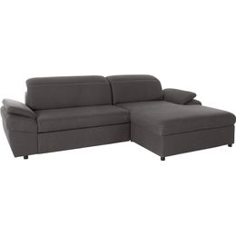Ecksofa, B:278cm H:98cm T:165cm, grau, exxpo - SOFA FASHION, Wohnzimmer, Sofas, "Kyoto, inkl. Kopfteil- und Armteilverstellung, hoher Sitzkomfort",