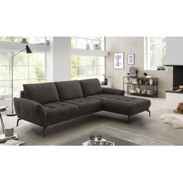 Ecksofa, B:264cm H:87cm T:171cm, braun, exxpo - SOFA FASHION, Wohnzimmer, Sofas, "NICEA erstklassiger Sitzkomfort, OTTOs Choice, L-Form, bodenfrei",