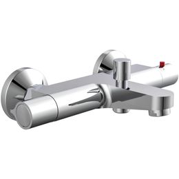 Sch&uuml;tte Wannenthermostat SCH&Uuml;TTE, B:25,2cm H:7cm T:12,5cm, grau, Messing, Armaturen, "Vico", Wannenarmatur Thermostat, Mischbatterie Badewanne, Wasserhahn Bad
