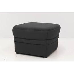 Hocker DOMO collection, B:60cm H:40cm T:60cm, schwarz, Wohnzimmer, Hocker, "Montana"